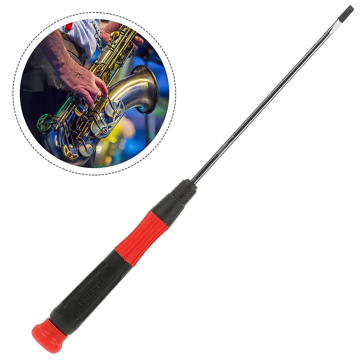 Healifty Metal Screwdriver for Flute Clarinet Saxophone Maintenance Luthiers Musical Instrument Makers Repair Tool R126 flute plugs,piccolo,spring tool