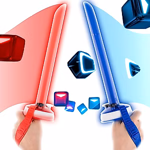 Beat Saber Handles Controller Grips with Silicone Hand Backstrap for Oculus Quest 2 VR Workout Supernatual Jedi Training Sport Games by X-super Home