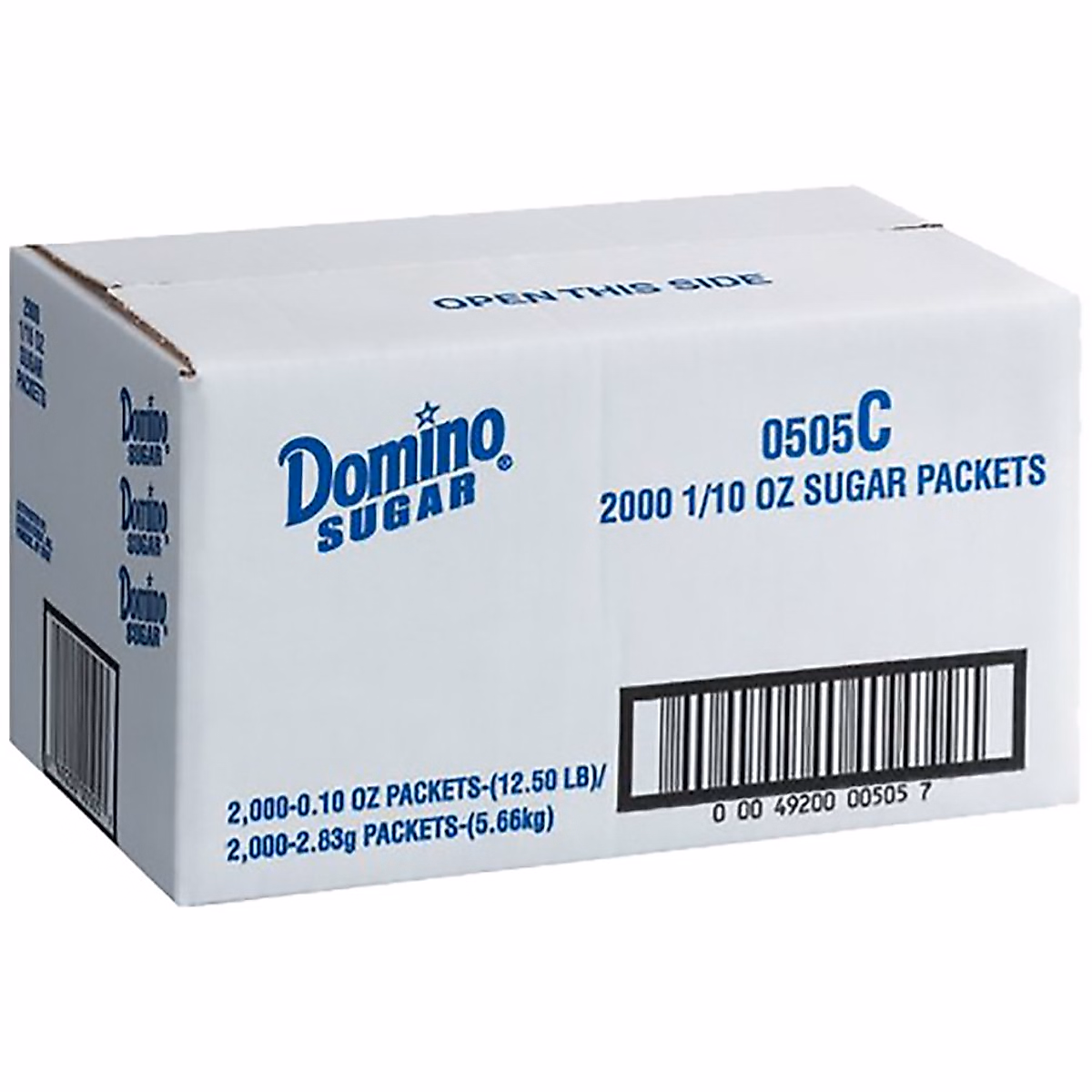 Domino Premium Pure Cane Granulated Sugar Packets, 2000 Count (Pack of 1)