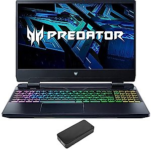 acer Predator Helios 300 Gaming & Entertainment Laptop (Intel i7-12700H 14-Core, 64GB DDR5 4800MHz RAM, 2x8TB PCIe SSD (16TB), GeForce RTX 3060, 15.6" 165 Hz Win 11 Pro) with DV4K Dock