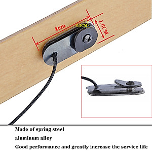 AMEYXGS Archery Clicker Recurve Bow Archery Trainer Equipment Archery Clicker Plate Self-Adhesive Mounted on Bow Limbs for Recurve Bow (BLACK 2)