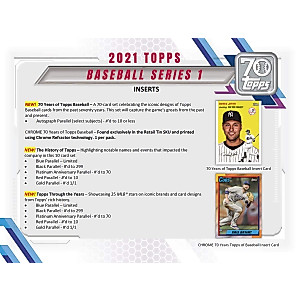 Topps 2021 Series 1 Baseball Hanger Pack