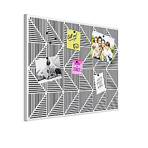 Umbra Trigon, Wall Mounted Bulletin Board, Magnetic Board, and Message Board, White