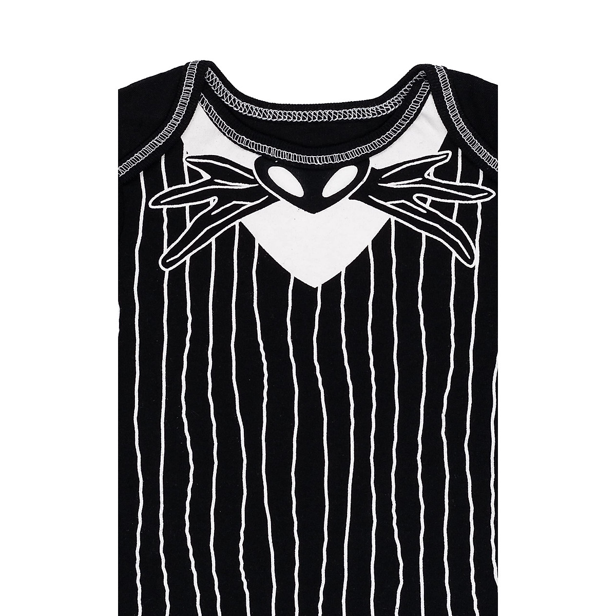 Disney Nightmare Before Christmas Jack Skellington Newborn Baby Boys Cosplay Bodysuit and Hat 3-6 Months