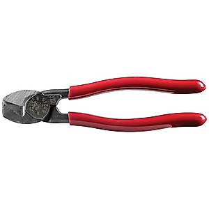 Klein Tools 63215 Cable Cutter, High-Leverage 6.5-Inch Compact, Forged From US Made Steel, Ideal for Cutting Aluminum and Copper Cable