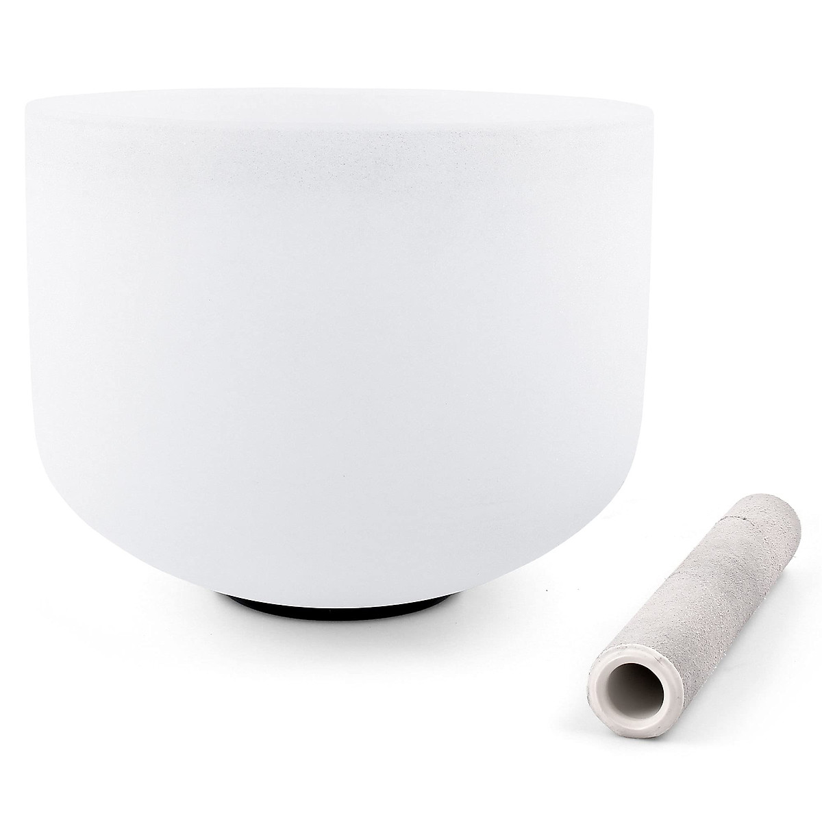 Crystal Singing Bowl, 8 Inch 440Hz Sound Bowl C Note Root Chakra Bowl, Crystal Bowl Sound Healing with O-Ring Mallet for Meditation Yoga