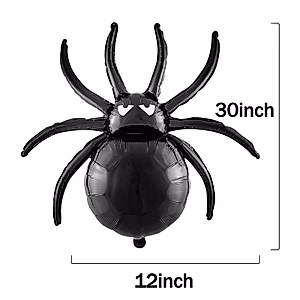 EDFHSEZ 142 PCS Halloween Balloon Garland Arch Kit,Purple Orange Black Balloons and BOO Balloons,Spider Balloons with Spider Web for Halloween Birthday Supplies Halloween Party Decorations