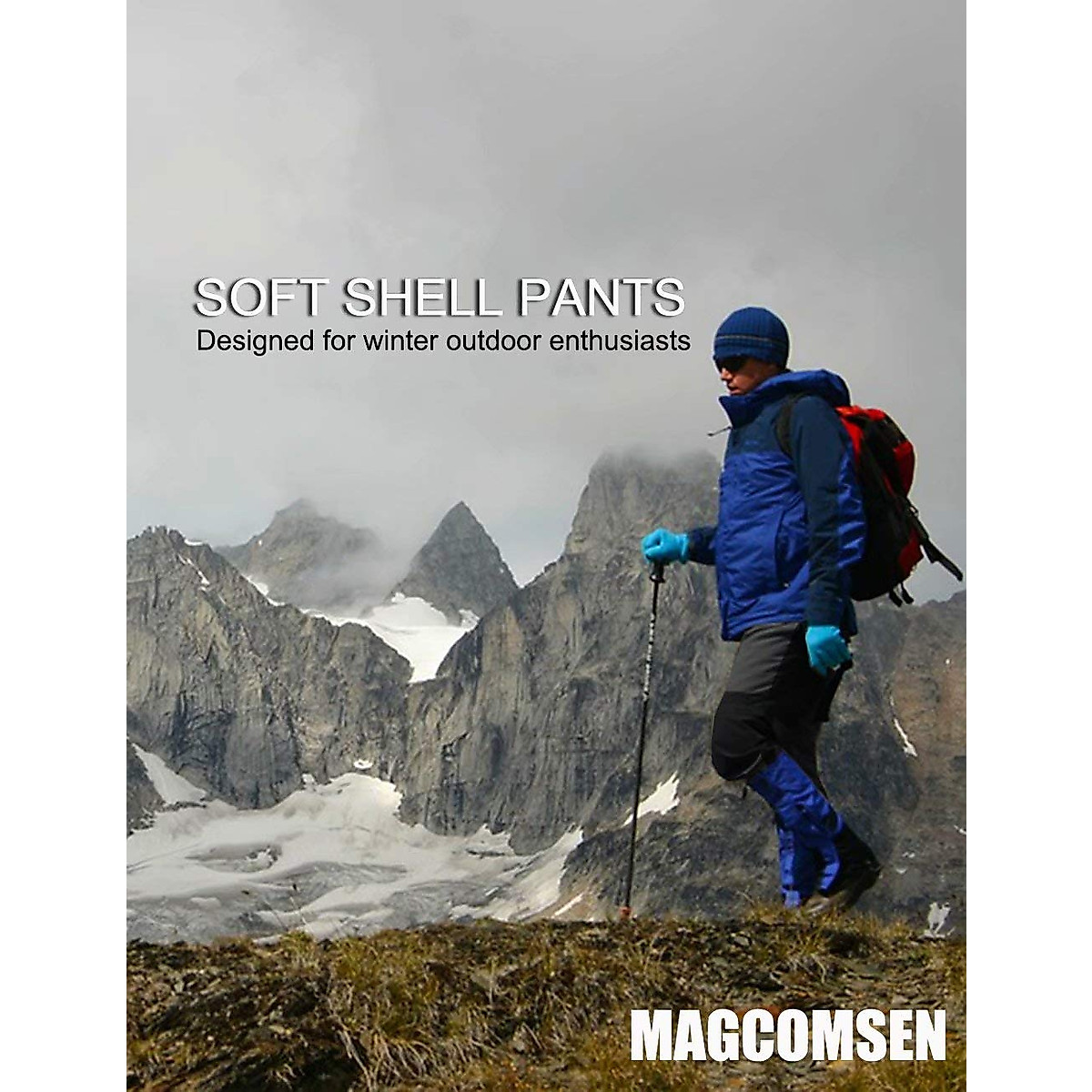 MAGCOMSEN Winter Pants Men Snow Pants for Men Snowboard Pants Men Ski Pants Waterproof Pants Work Pants For Men