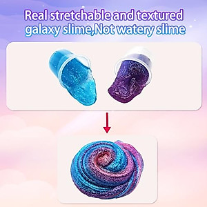 30 Pack Unicorn Galaxy Slime Kit, Stretchable and Textured Flash Galaxy Slime,Party Favor for Girls & Boy,Christmas Stocking