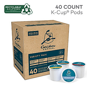 Keurig Caribou Coffee Favorites Variety Pack, Single-Serve Coffee K-Cup Pods Sampler, 40 Count