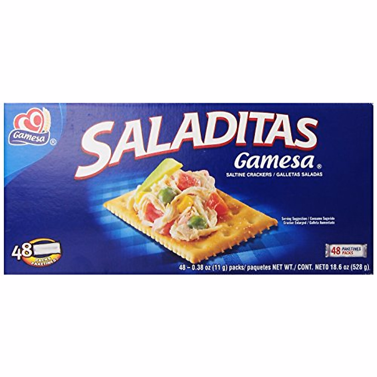 Gamesa Saladitas Crackers, 48 Count (Pack of 1)