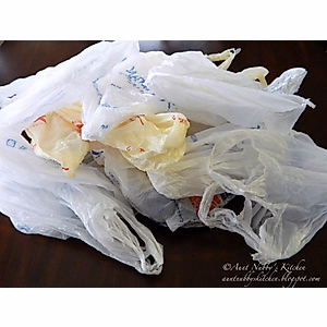 Gadjit Bag Keeper Plastic Grocery Bag Holder, Stops Plastic Bag Clutter, Saves Space, Stores Organizes and Dispenses Plastic Grocery Bags, Mount on Wall or Store in Drawer (White)