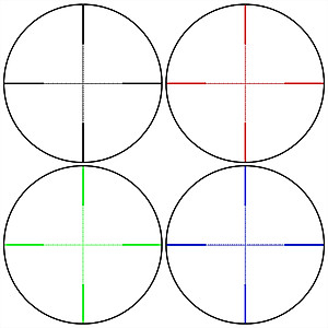 SNIPER MT 6-24x50 Rifle Scope with Red/Green/Blue Illuminated Reticle Riflescope, Adjustable Objective