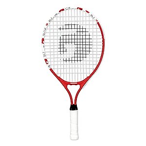 GAMMA Sports Junior Tennis Racquet: Quick Kids 21 Inch Tennis Racket - Prestrung Youth Tennis Racquets for Boys and Girls - 93 Inch Head Size - Red