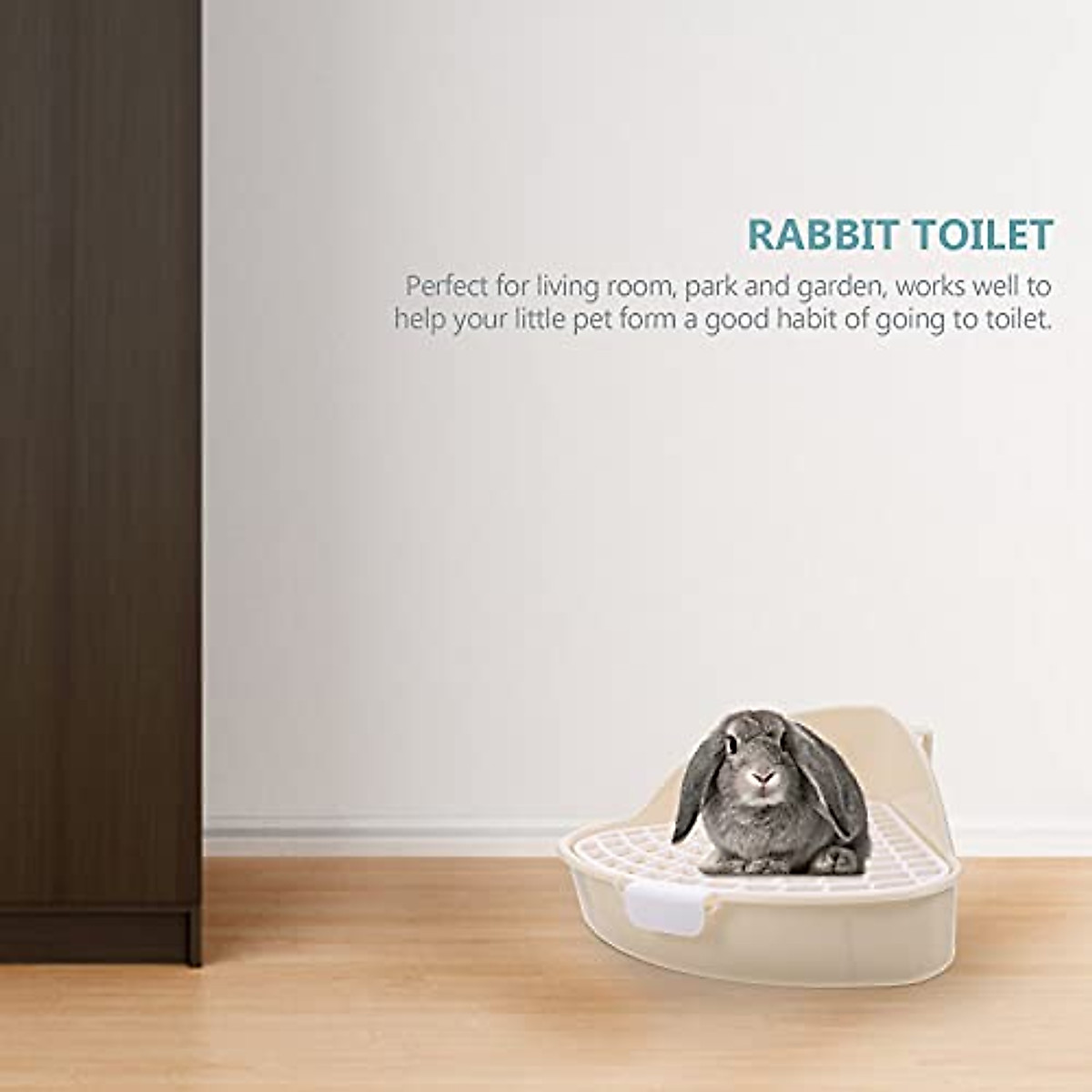 PATKAW Large Rabbit Litter Rabbit Corner Potty Rabbit Toilet Box Rabbit Potty Box Box Potty Corner