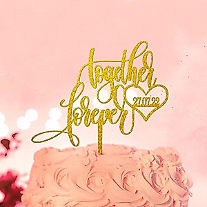 It Was AlwaysYou Custom Engagement Wedding Caketopper Bride To Be Wedding Party Decor For Couples Engagement Gifts Gold