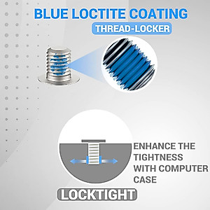 LeFix 10 x M2.5 x 4 Screws T5 Torx Compatible with DELL XPS 17 9700 9710 9720|Precision 5750 5760 5770 Base Underside,Silver,T5 Screwdriver Included