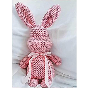 3 Balls Sparkling Chenille Yarn, Super Soft Thick Velvet Blanket Yarn for Crochet Knitting Home Décor DIY Craft Bulky Weight Polyester Ice Strip Yarn for Baby Blanket 300g (Orange)