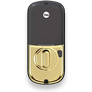 Yale Touchscreen Electronic Deadbolt with Z-Wave, Polished Brass (YRD220-ZW-605), Works with Alexa via SmartThings or Wink