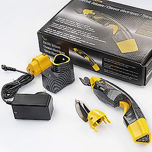 Loboo Idea Power Electric Fabric Scissors Box Cutter For Crafts, Sewing, Cardboard,Cordless Electric Scissors Fabric Cutter with 2 Cutting Blades, Zip Snip Electric Scissors For Cutting Fabric Cloth