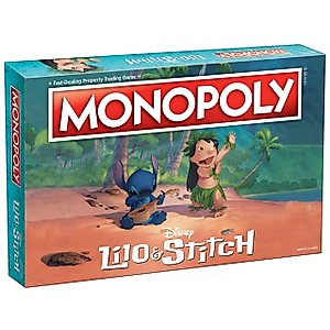 Monopoly: Disney Lilo & Stitch | Buy, Sell, Trade Characters from Disney’s Animated Film | Classic Monopoly Game | Officially-Licensed Lilo and Stitch Merchandise 2-6 Players