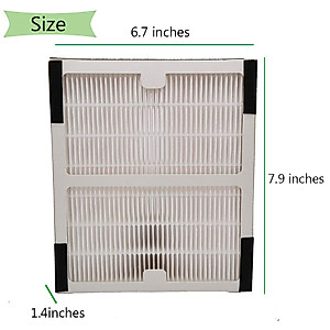 Replacement HEPA Filter B & Carbon Filters for Idylis Air Purifier 2126, 2125, IAP-10-125, IAP-10-150, Model # IAF-H-100B
