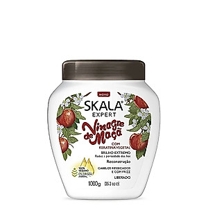 Brazilian Hair Treatment Keratina (Keratin) Plus Creme Treatment 1000g by Skala+ Skala Brazilian Hair Treatment Cream Vegan Coconut Oil 35oz | Creme de Tratamento Óleo de Coco Vegano 1kg