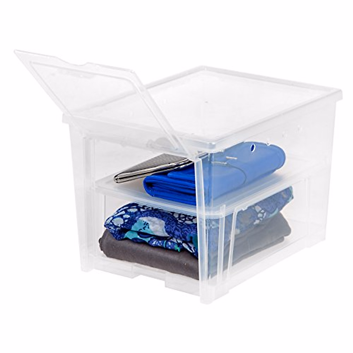 IRIS USA EA-HB IRIS Easy Access Heel Bootie, Tall, Clear