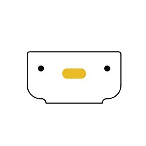 PURROOM Funny Cute Chick Small Salad Bowls, Handmade Glaze Duck Safety Ceramics 14oz Soup Bowls, 4.3'' Rice Bowl, Home Family, Friend.