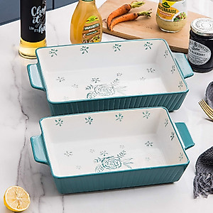 Wisenvoy Baking Dish Casserole Dish Ceramic Casserole Dishes For Oven Lasagna Pan Bakeware Sets Baking Dish Set