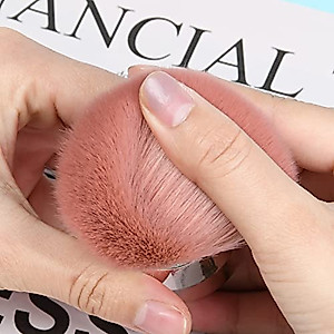 Tenmon Foundation Brush Kabuki Brush Blush Brushes New Concealer Brushes Cosmetic Tool for Valentines Day Gifts (Pink)