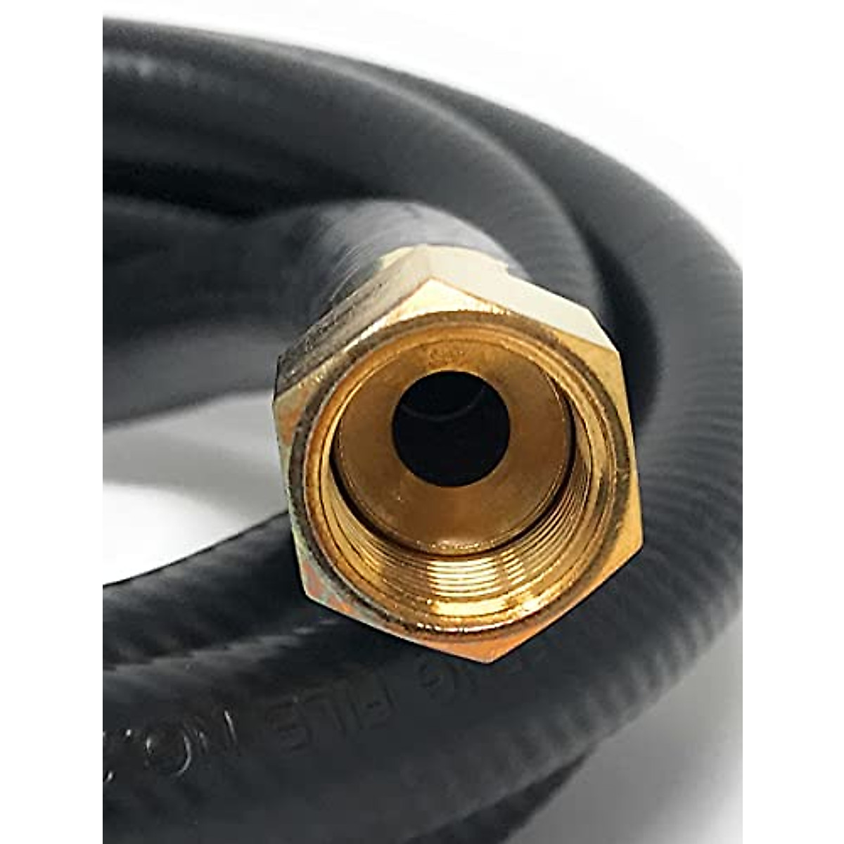 6' LP Propane Gas Hose Pressure Washer Hose Air Hose Assembly 3/8" Female Flare Coupling Connector Fitting x 3/8" Male NPT [948-814] High or Low Pressure for LP Gas Tanks RV BBQ Heaters Air Compressor