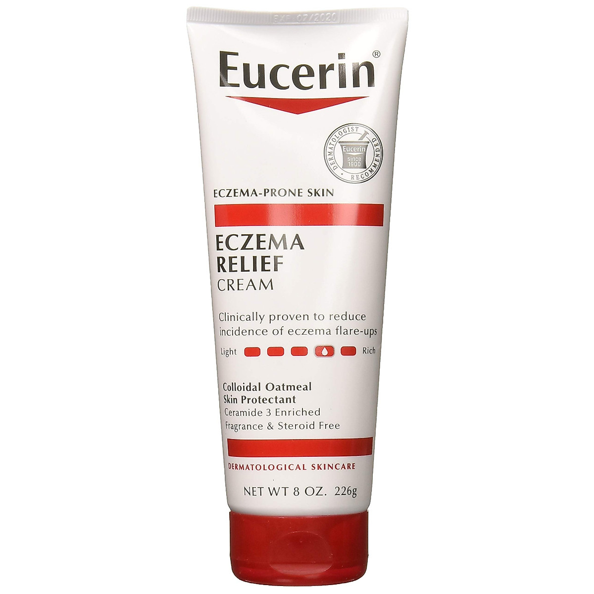 Eucerin Creme Eczema Relief 8 Ounce Tube, 8 Ounce (Pack of 2)