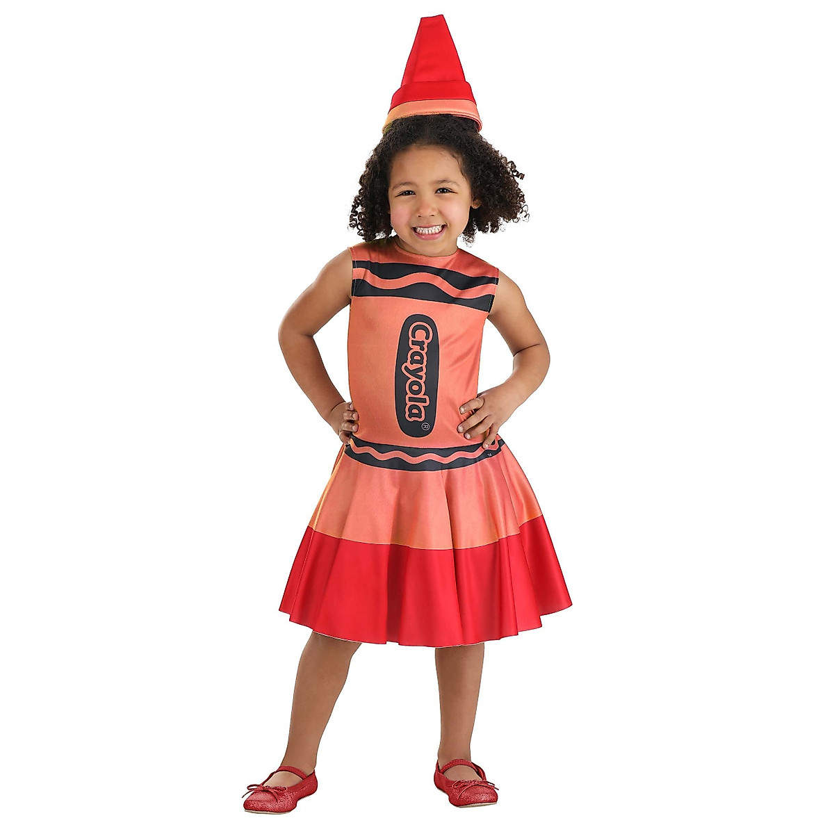 Fun Costumes Crayola Red Crayon Costume Dress - Dress with Headband - Toddler