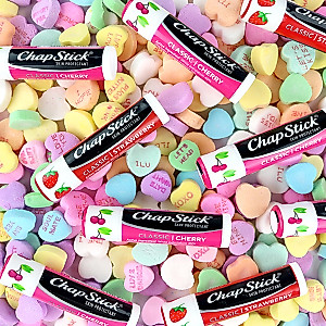 ChapStick Classic Strawberry Lip Balm, 6-Count – Tinted Lip Moisturizer, Juicy & Sweet, 0.15 Oz Ea