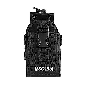 Universal Walkie Talkie Bag Pouch with Adjustable Shoulder Strap Portable Radio Holder Case Multi-Function for Kenwood/ Motorola/ HYT Two-Way Radio