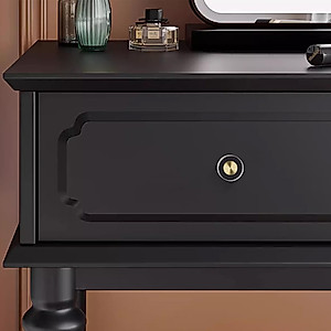 QOGRISUN 10-Pack Brass Crystal Cabinet Knobs,Glass Crystal Gold Drawer Knobs,1-1/4-Inch Round, Decorative Dresser Pulls, Modern Cabinet Hardware