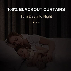 100% Blackout Shield Linen Blackout Curtains for Bedroom 84 Inches Long,Back Tab/Rod Pocket Living Room Drapes,Thermal Insulated Textured Blackout Curtains 2 Panels Set,50" W x 84" L,Cream