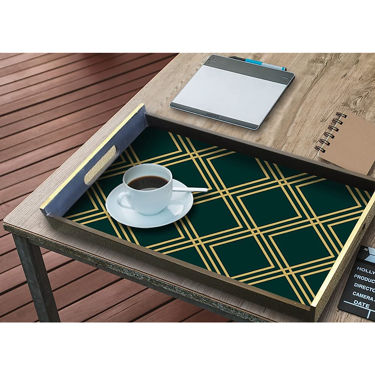 JZ·HOME 7029 Green Diamond Lattice Peel and Stick Wallpaper 17.7" x 9.8ft Self-Adhesive Removable Geometric Rhombus Contact Paper Drawer Shelf Liner for Furniture Home Wall Decor