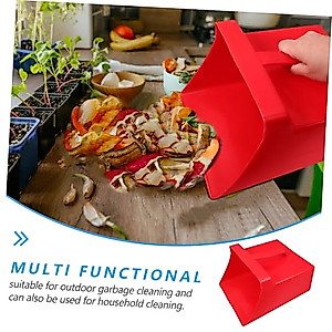 NAMOARLY Garbage Cleaning Dustpan Trash Cleaning Shovels Kitchen Dustpans Lobby Dustpan Garden Dustpans Household Dustpans Commercial Sweeping Supplies Trash Scoop Upright Pans Red Plastic