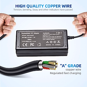 65W Charger Fit for JBL Xtreme 2 Boombox 2 Extreme 2 Xtreme 2; JBL Xtreme 2 Special Edition Charger 19V Power Adapter for JBL Xtreme Portable Wireless Bluetooth Speaker (Black, Blue, Red)