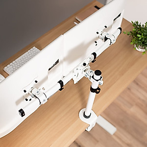 VIVO Dual VESA Bracket Adapter, Horizontal Assembly Mount for 2 Monitor Screens up to 27 inches, MOUNT-VW02A