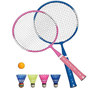 TINTON LIFE 1 Pair Badminton Racket for Children Indoor/Outdoor Sport Game(Blue)