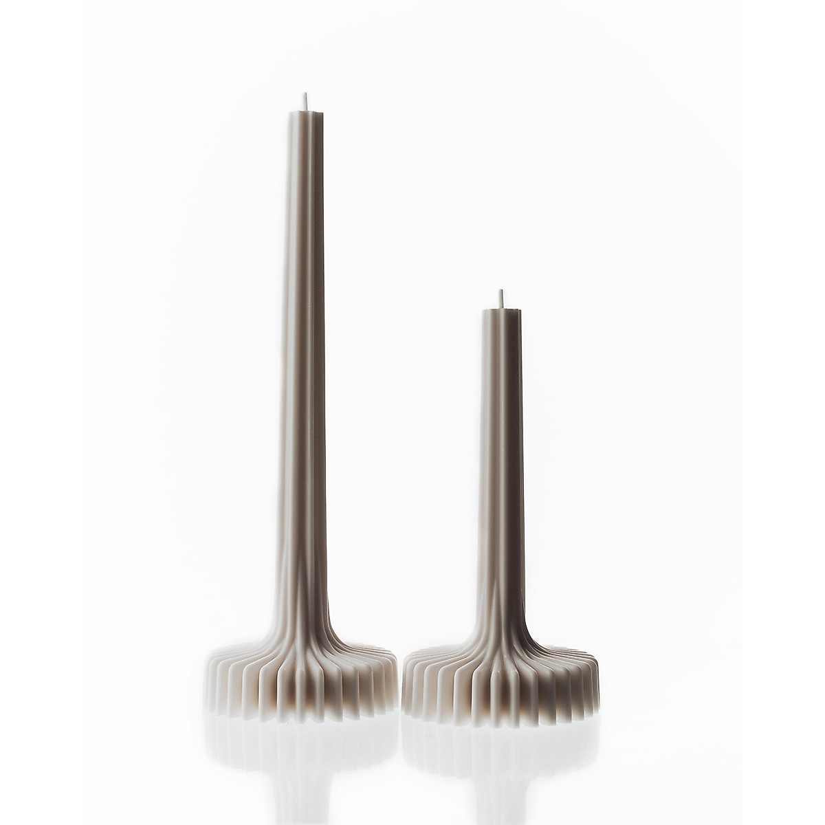 LAWA Set of 2 Vase Candle - Beautiful Handmade Pillar Unscented Soy Wax Candle Elegant Aesthetic Candle Housewarming Gift Home Room Shelf Decor Idea White