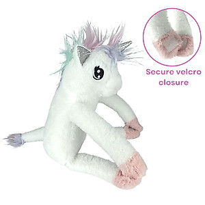 CLUB LIBBY LU Unicorn Throw Blanket and Stuffed Animal Gift Set for Girls, Butter Soft Fleece (37" x 49")