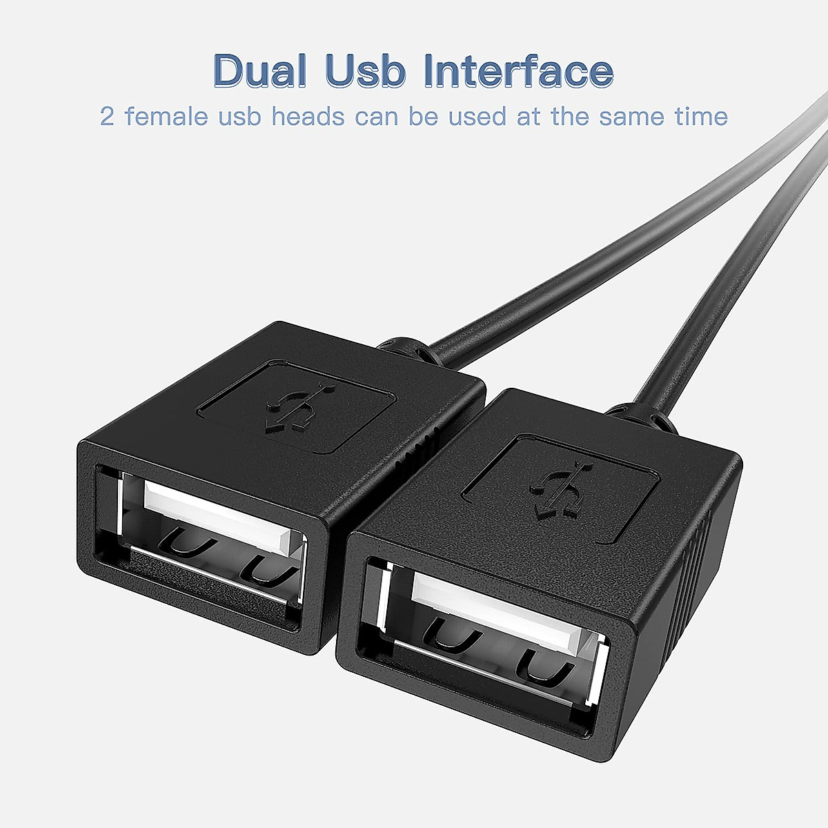 Tecreddy 2-Pack 12V 24V DC to Dual 5V USB Female DC Converter Adapter Step-Down Buck Module