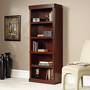 Sauder 5 tier Heritage Hill Library - Classic Cherry finish