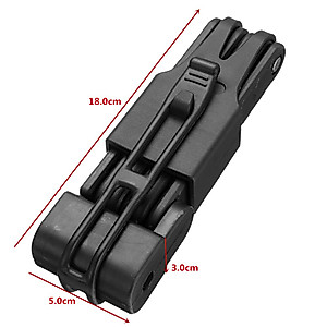 RASHU Folding Lock Motorcycle Bicycle Lock Anti-Theft Lock Mountain Bike Lock Joint Riding Equipment Motorcycle Electric Vehicle Lock Accessories