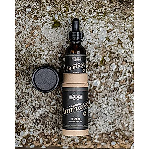 an You Handlebar Beard Oil for Men, Natural Beard Care Conditioner Moisturizer Softener Grooming Product, Animated Coffee Scent, 1oz Dropper Bottle