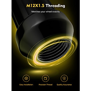 MIKKUPPA M12x1.5 Lug Nuts - Replacement for 1994-2013 Chevy Impala, 1998-2022 Honda Accord/CRV/Civic, 2003-2008 Honda Pilot Aftermarket Wheel - 20pcs Closed End Spline Lug Nuts